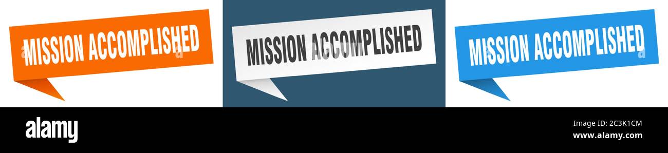 Mission accomplished speech hi-res stock photography and images - Alamy