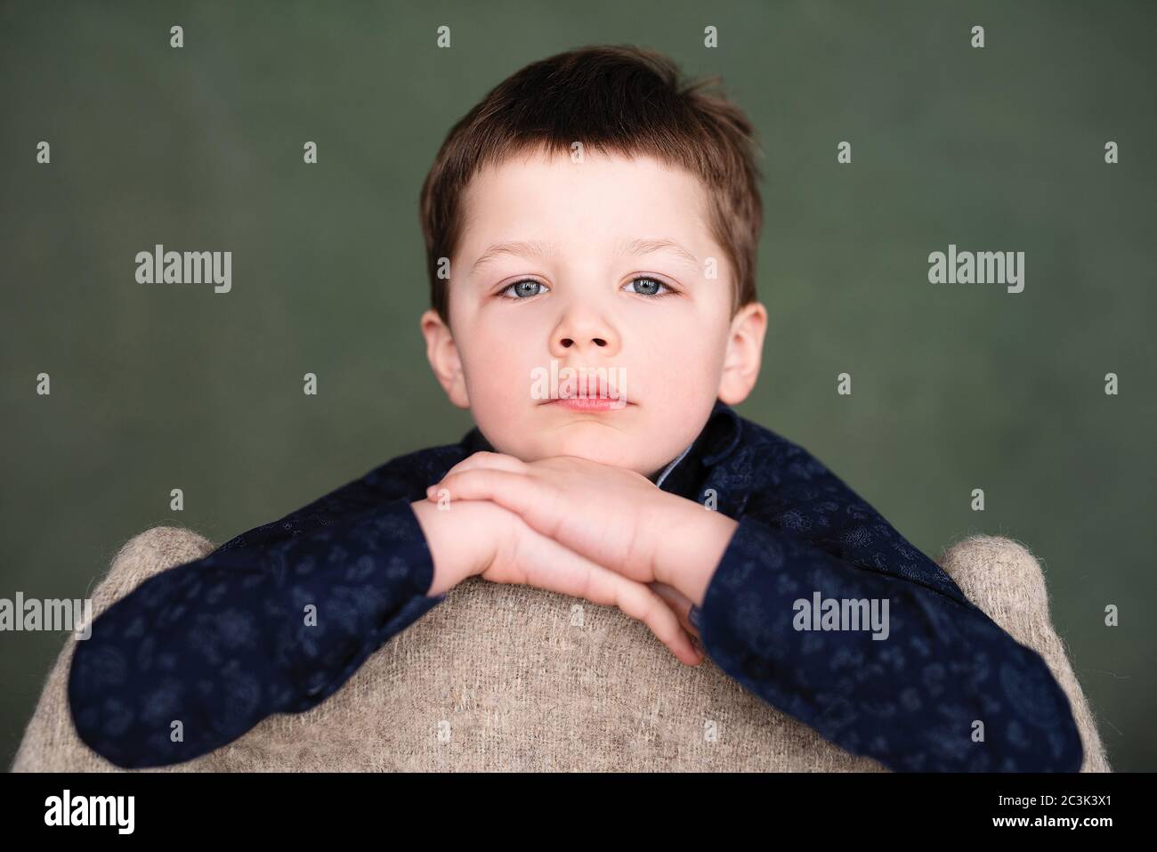 little boy with beautiful face, clean skin and full lips Stock Photo ...