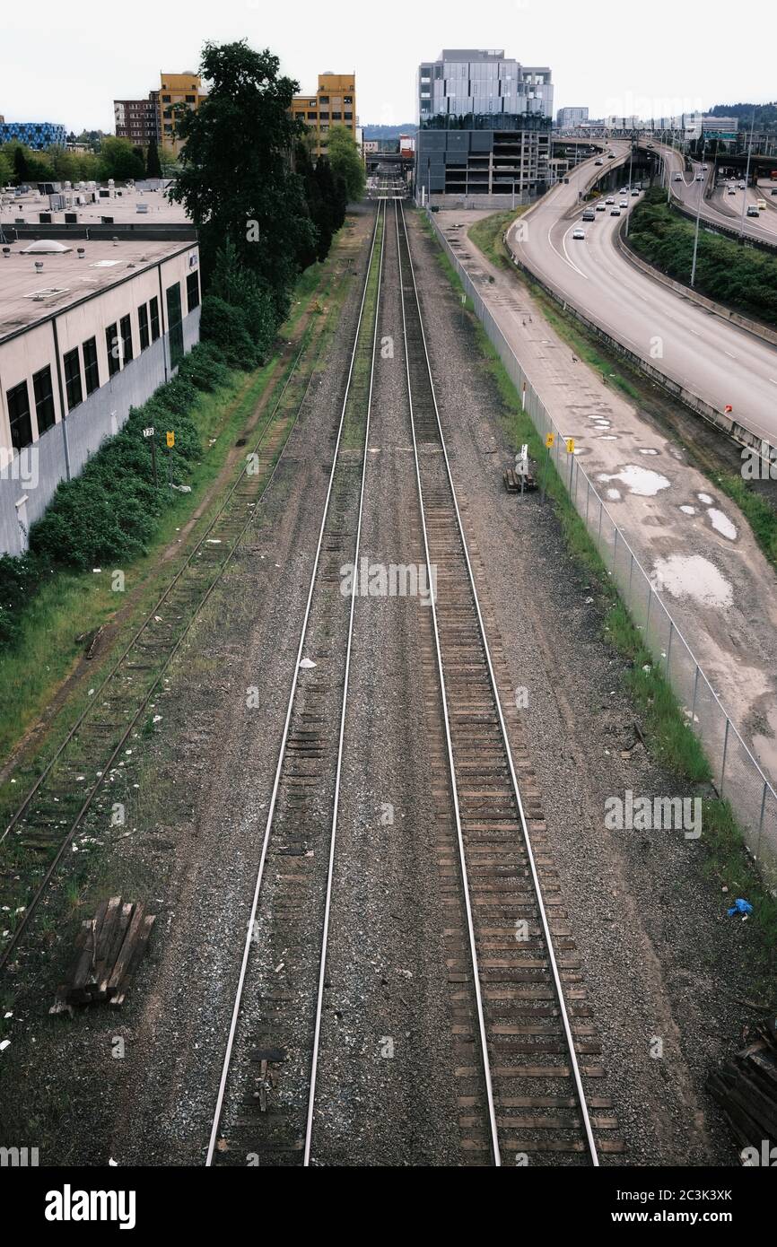 Vertical shot railway crossing hi-res stock photography and images - Alamy