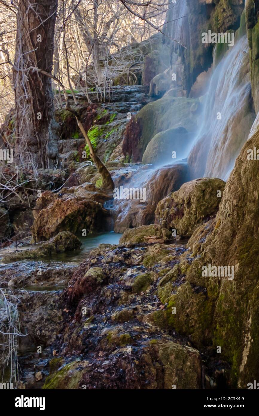 Gorman Falls in the Texas Hill Country Stock Photo - Alamy