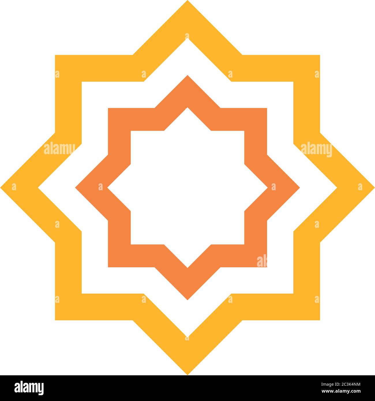 islamic star flat style icon vector illustration design Stock Vector ...