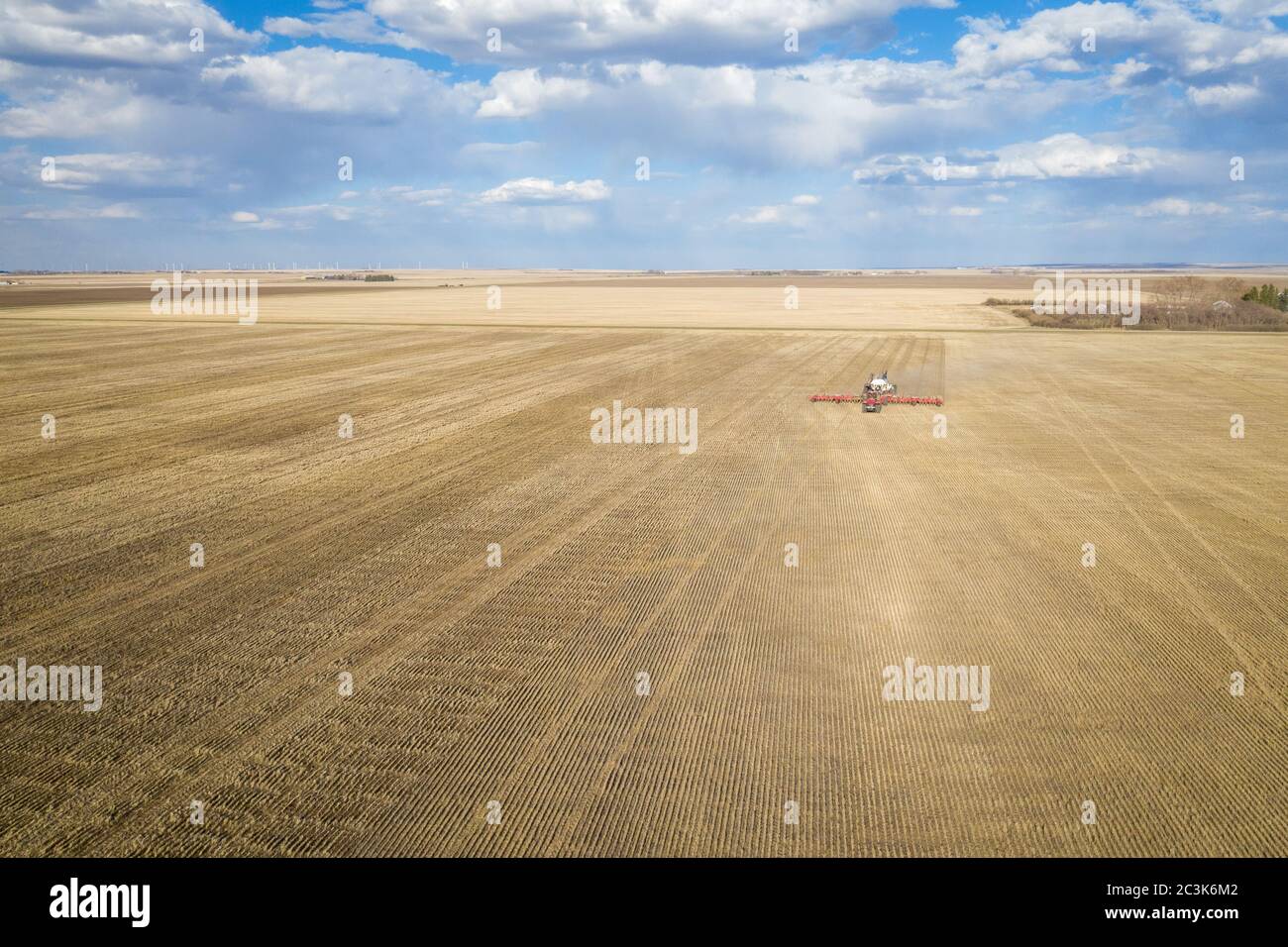 Bird's-eye view of a farming field during daytime Stock Photo - Alamy