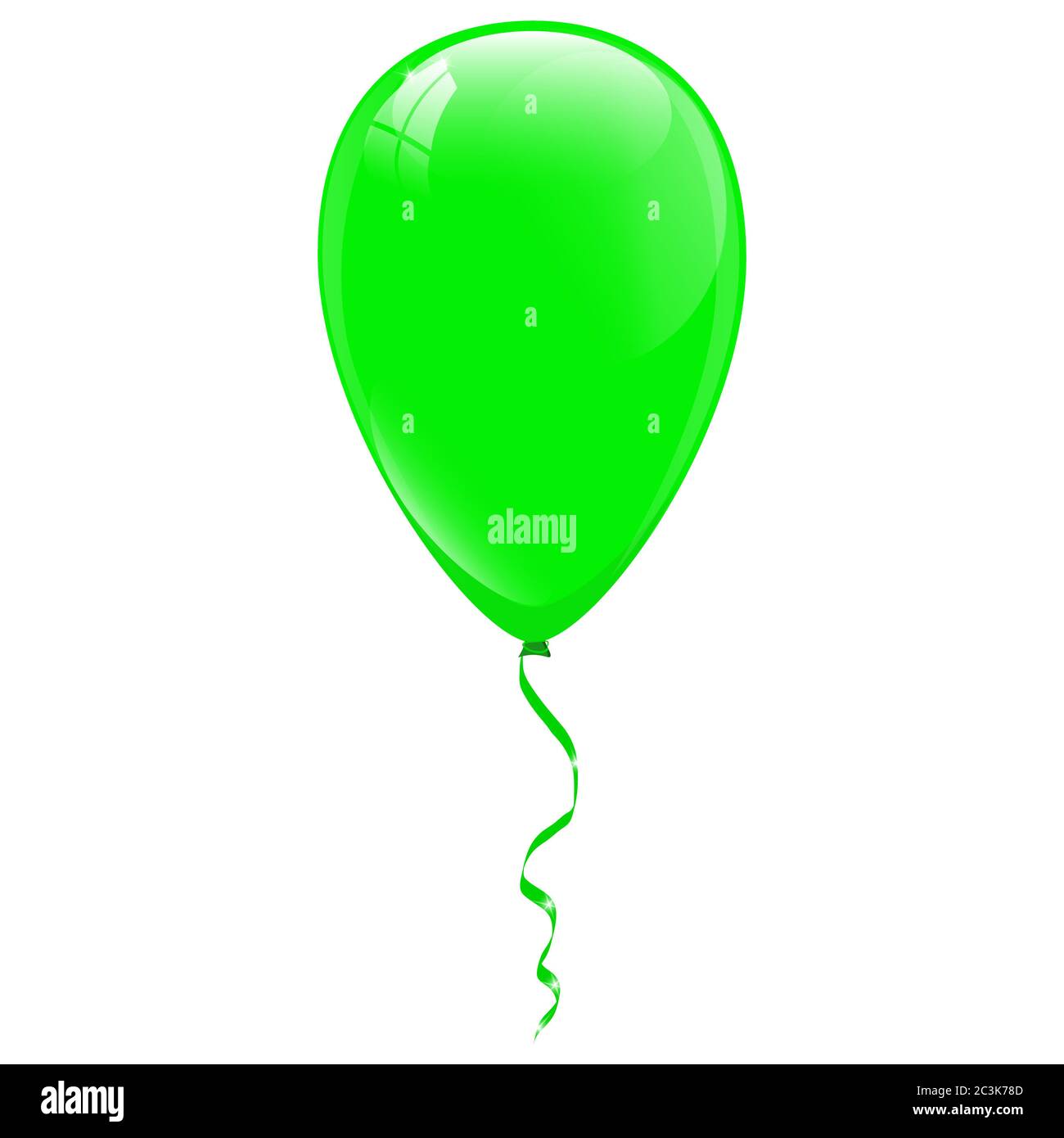 Green balloons on a white background. Vector illustration eps Stock ...