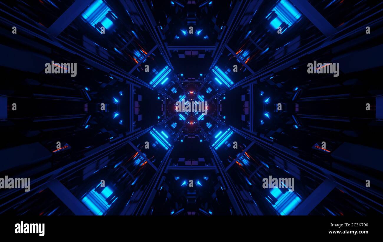 Cool futuristic sci-fi techno lights- background Stock Photo - Alamy