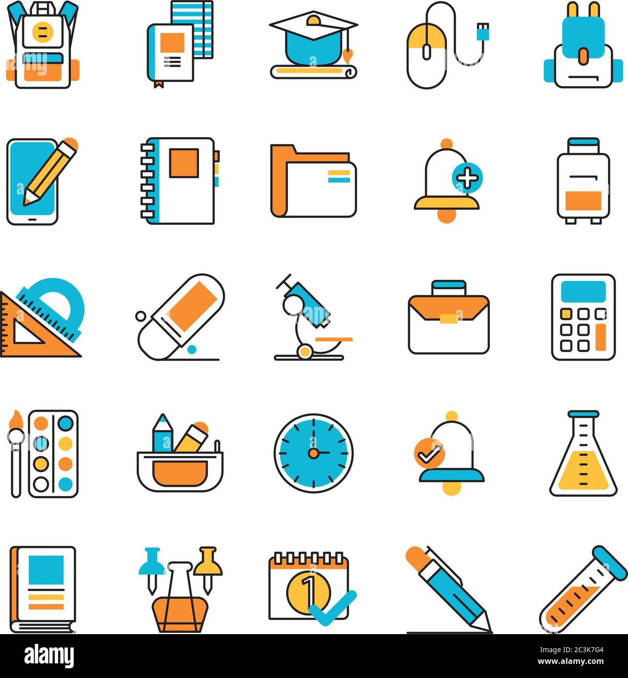 Library books school uniform Stock Vector Images - Alamy