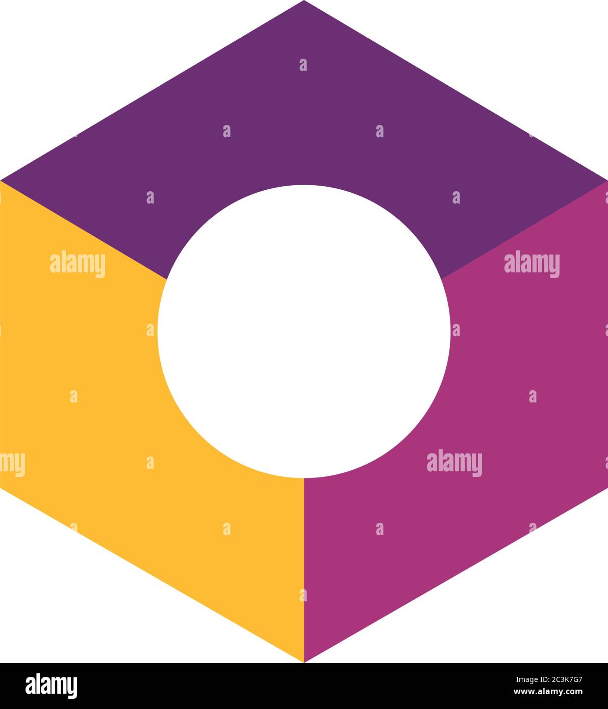 geometric and abstract 3d cube flat style icon design, shape and figure ...