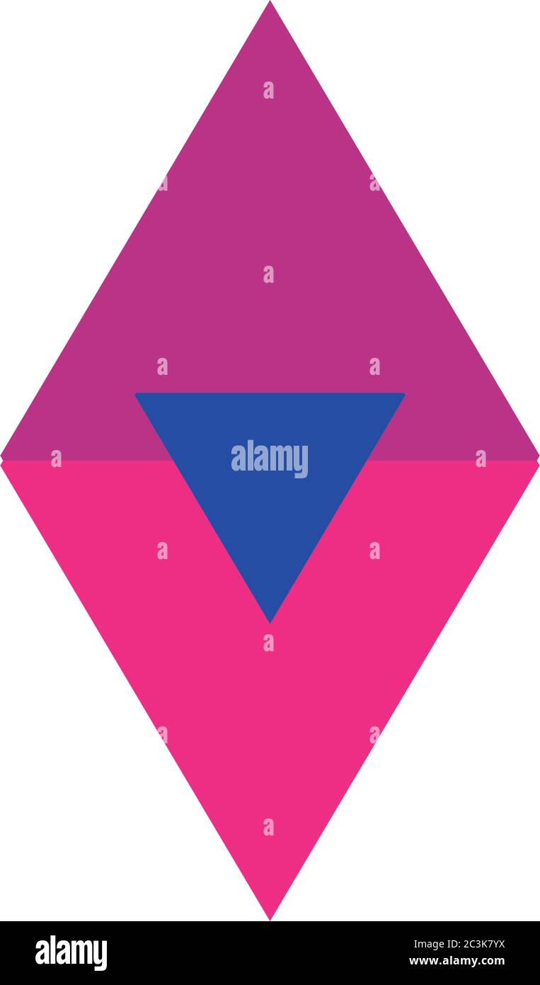 geometric and abstract triangles flat style icon design, shape and ...