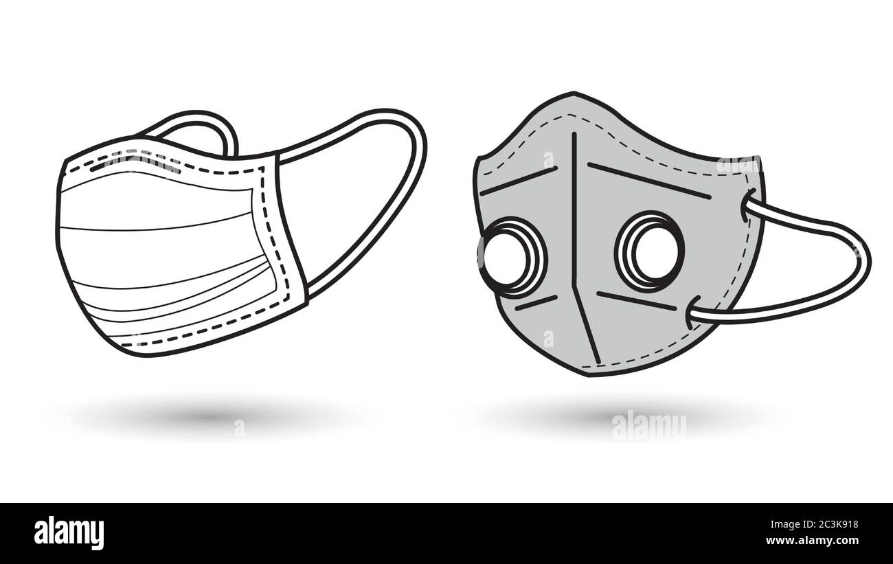 Types of masks Cut Out Stock Images & Pictures - Alamy