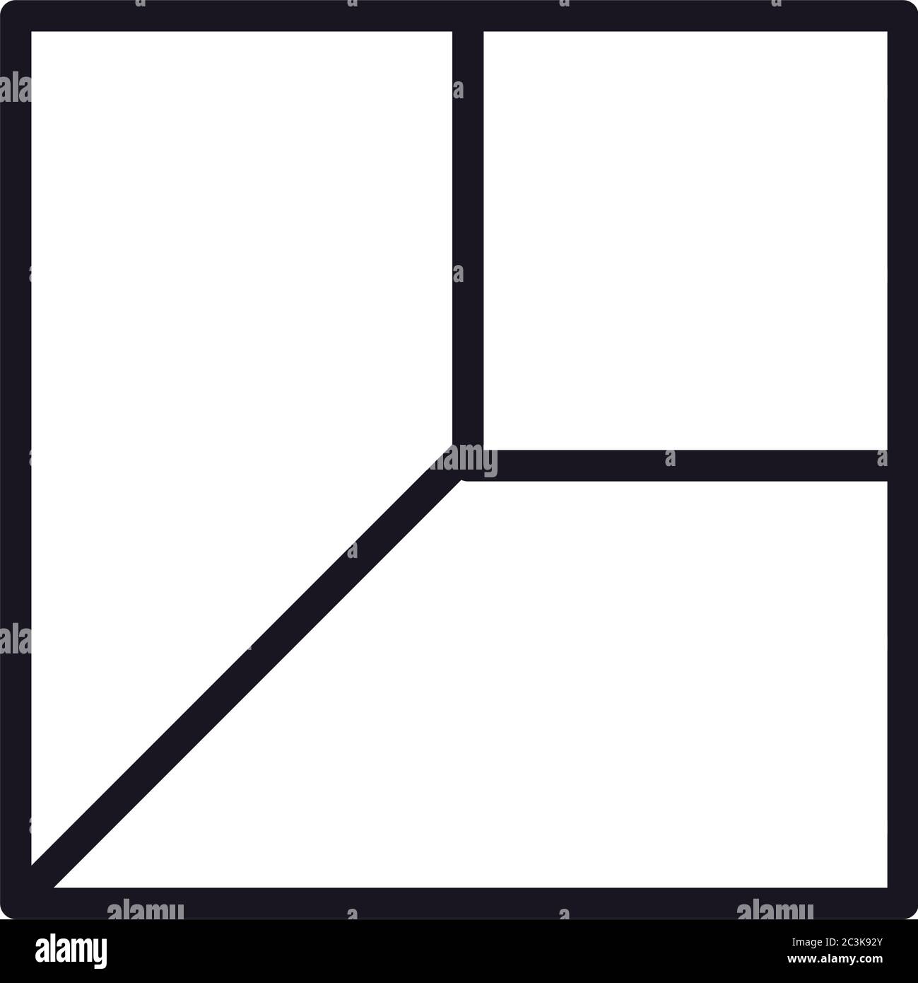 geometric and abstract 3d cube line style icon design, shape and figure ...