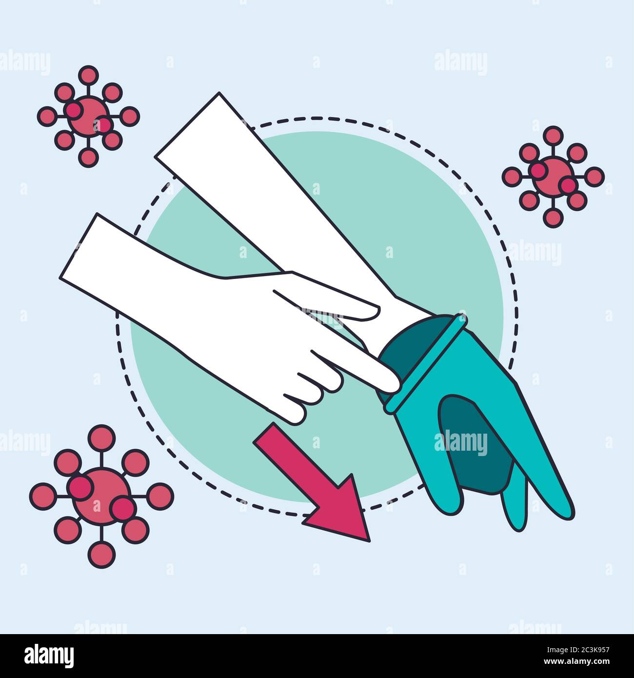 how to remove glove safely infographic vector illustration design Stock ...