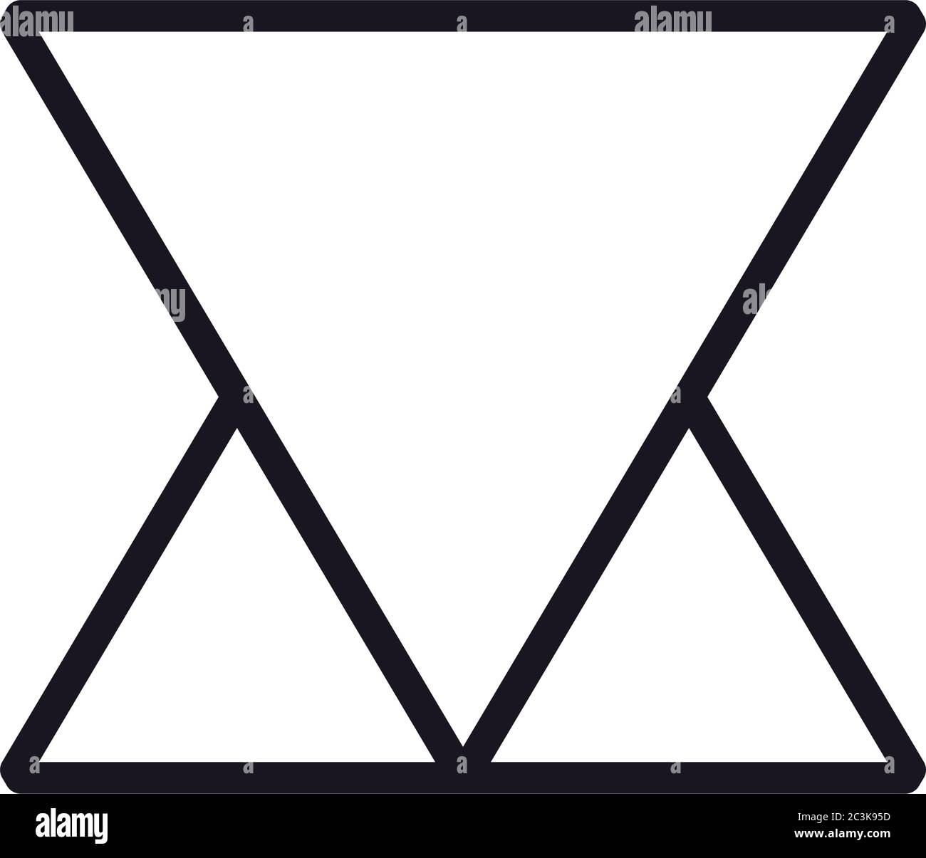 geometric and abstract triangles line style icon design, shape and ...