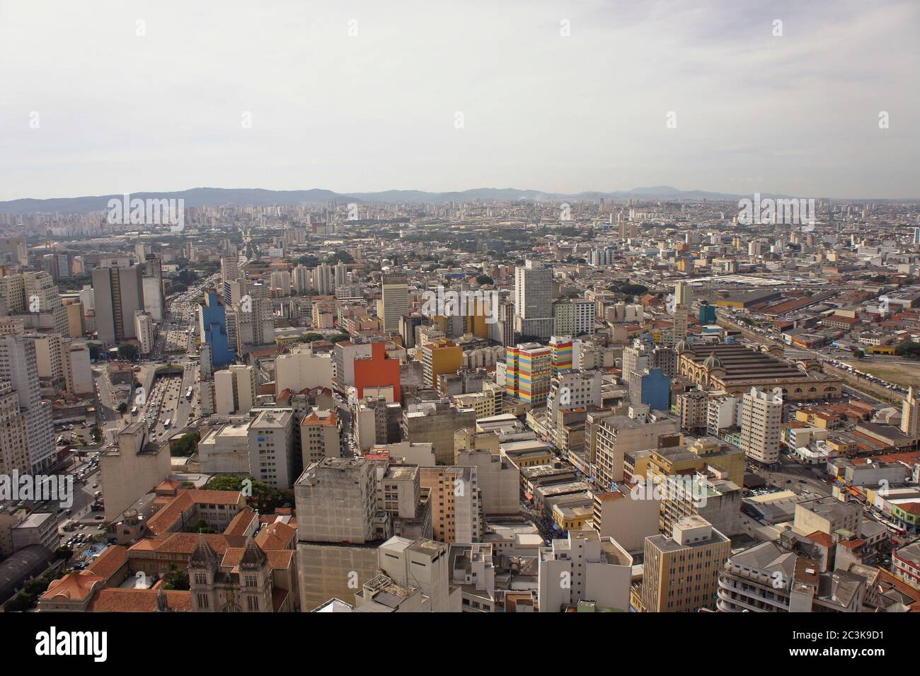 Sao Paulo, Modern city panoramic view with skycrapers, Brazil, South ...