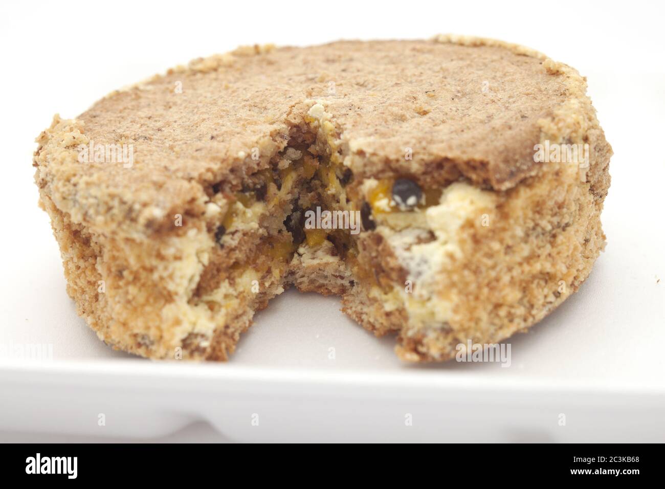 Delicious small round cake isolated on a white background Stock Photo ...