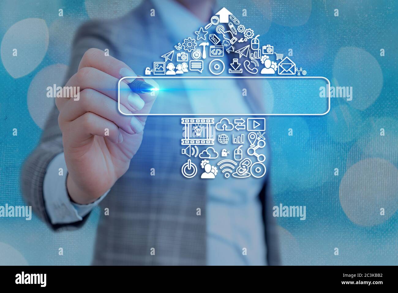 Information Digital Technology Network Connection Infographic Elements ...