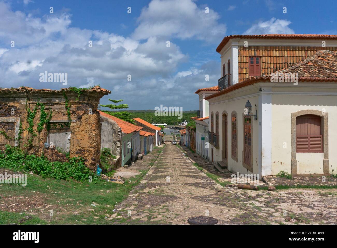 Old city street view Alcantara, Brazil, South America Stock Photo - Alamy