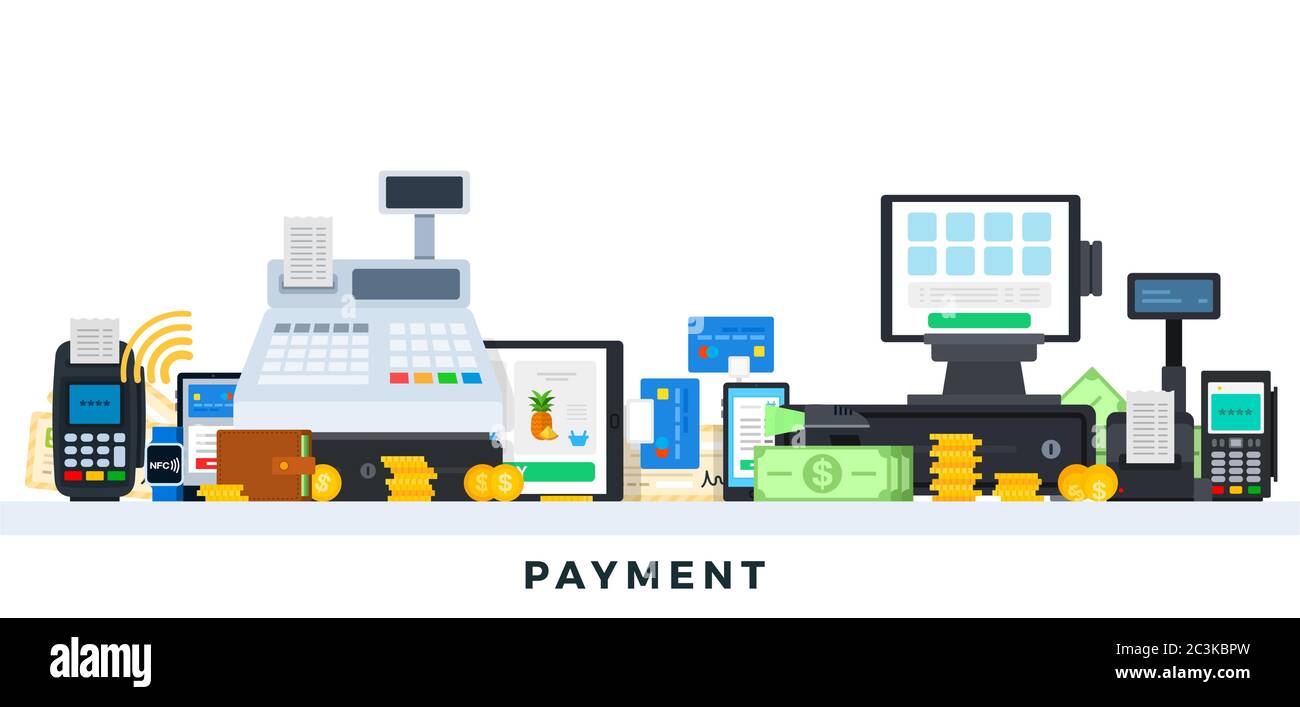 Pay in cheque Stock Vector Images - Alamy