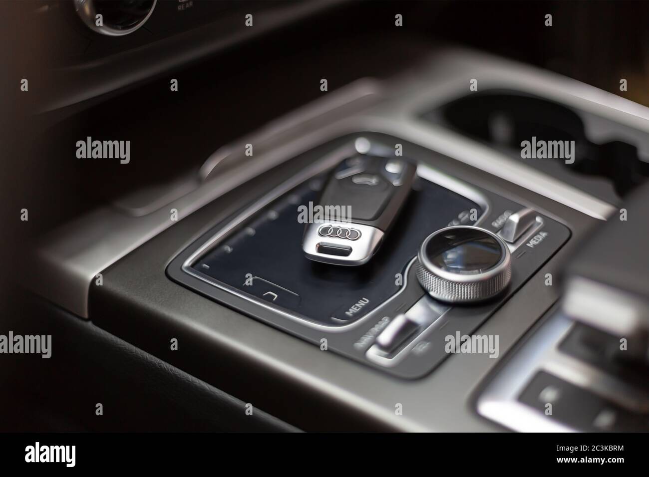 Start engine stop button in an audi car hi-res stock photography and ...