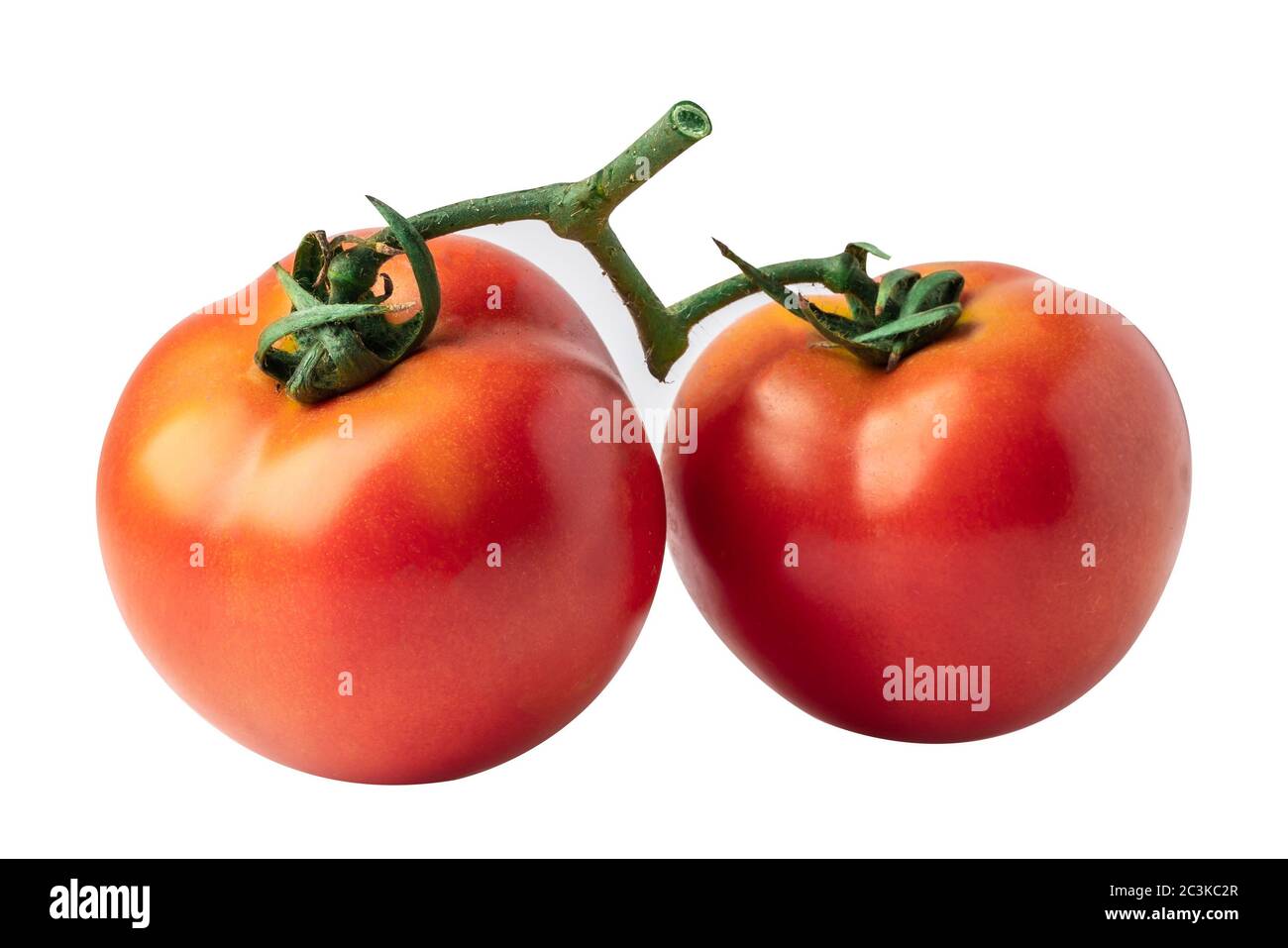 Red tomato healthy vegetable isolate on white background with clipping ...