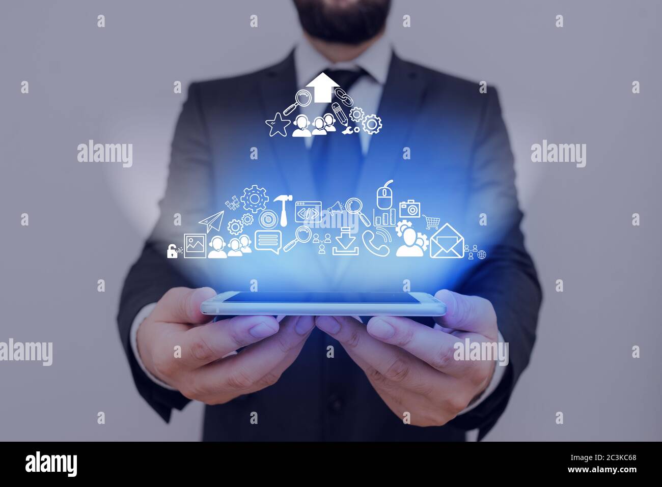 Information Digital Technology Network Connection Infographic Elements ...