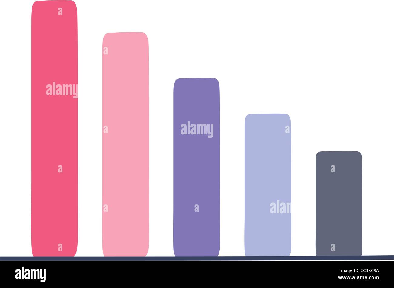 financial statistics report chart white background vector illustration ...