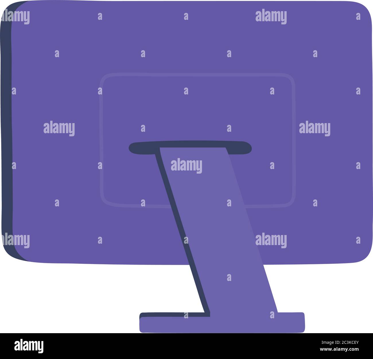 An Illustration Of Computer Monitor Screen Cut Out Stock Images ...