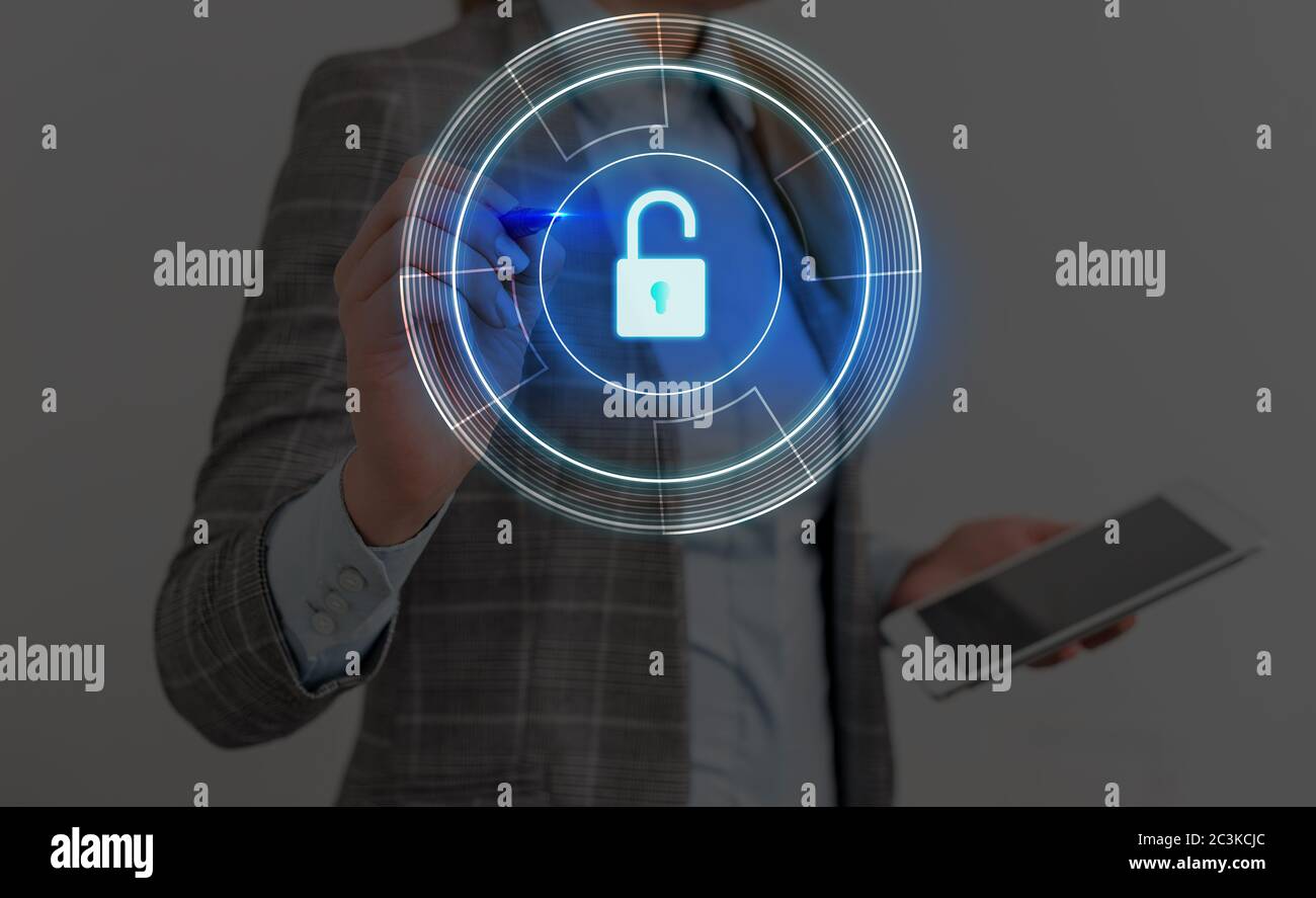 Graphics Padlock For Web Data Information Security Application System Stock Photo - Alamy
