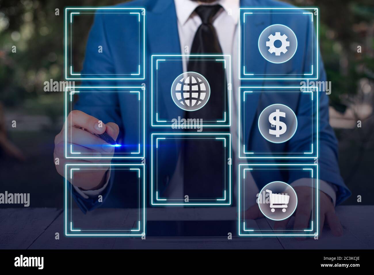 Information Digital Technology Network Connection Infographic Elements ...