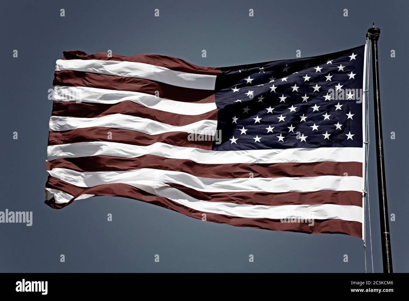 American Flag in Lower Manhattan, New York City, New York, USA Stock ...