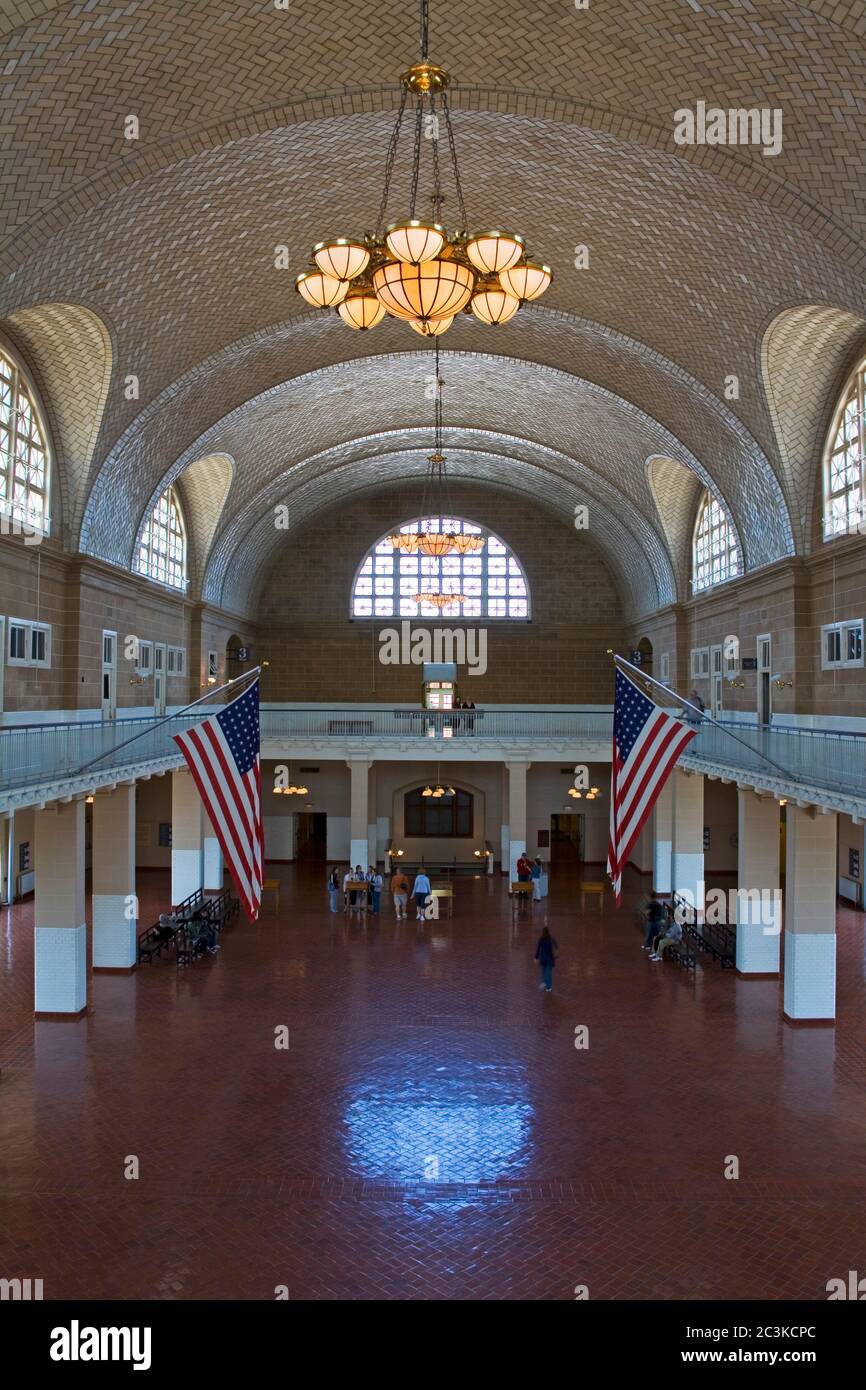 Registry Room, Ellis Island Immigration Museum, Lower Manhattan, New ...