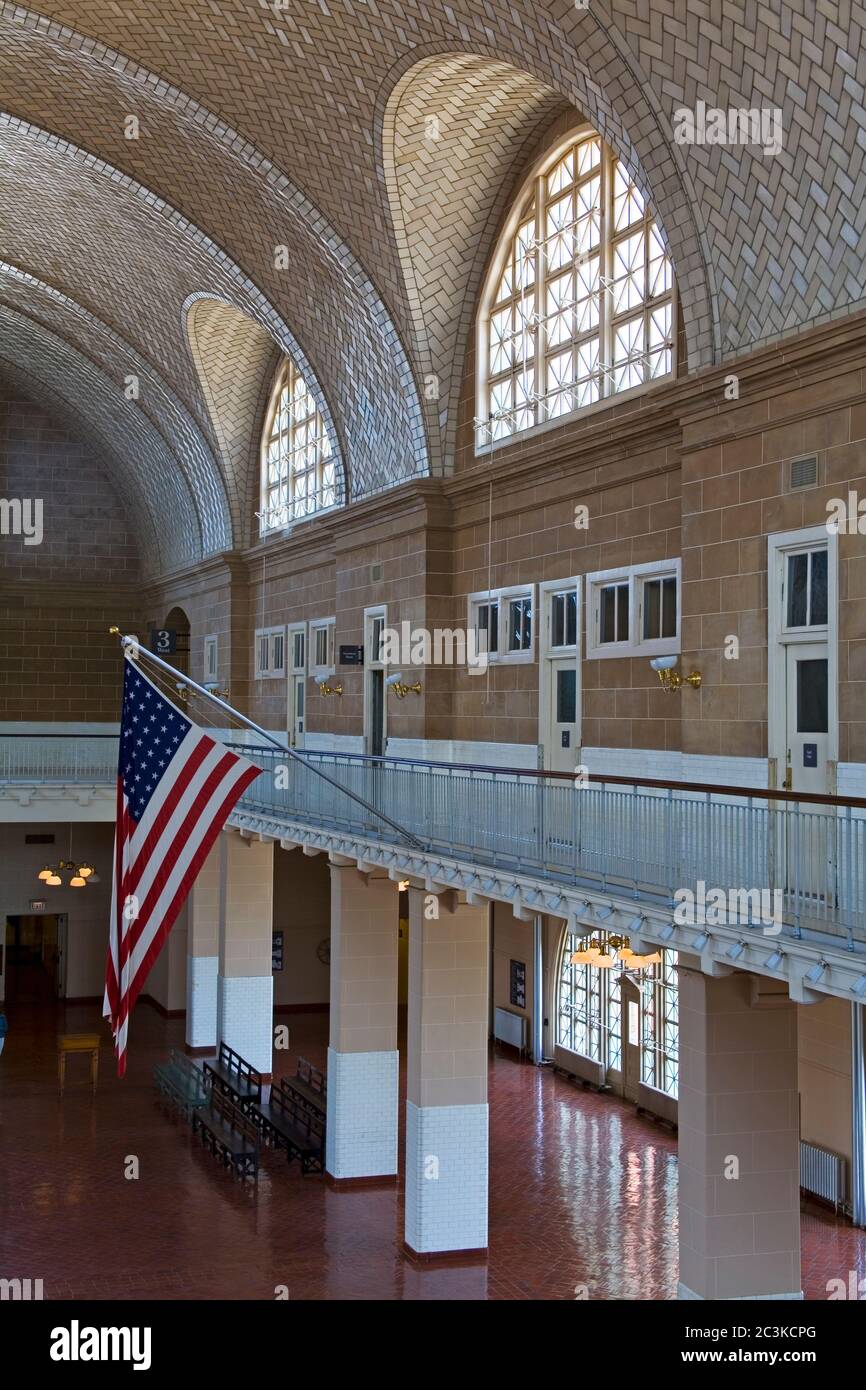 Registry Room, Ellis Island Immigration Museum, Lower Manhattan, New ...