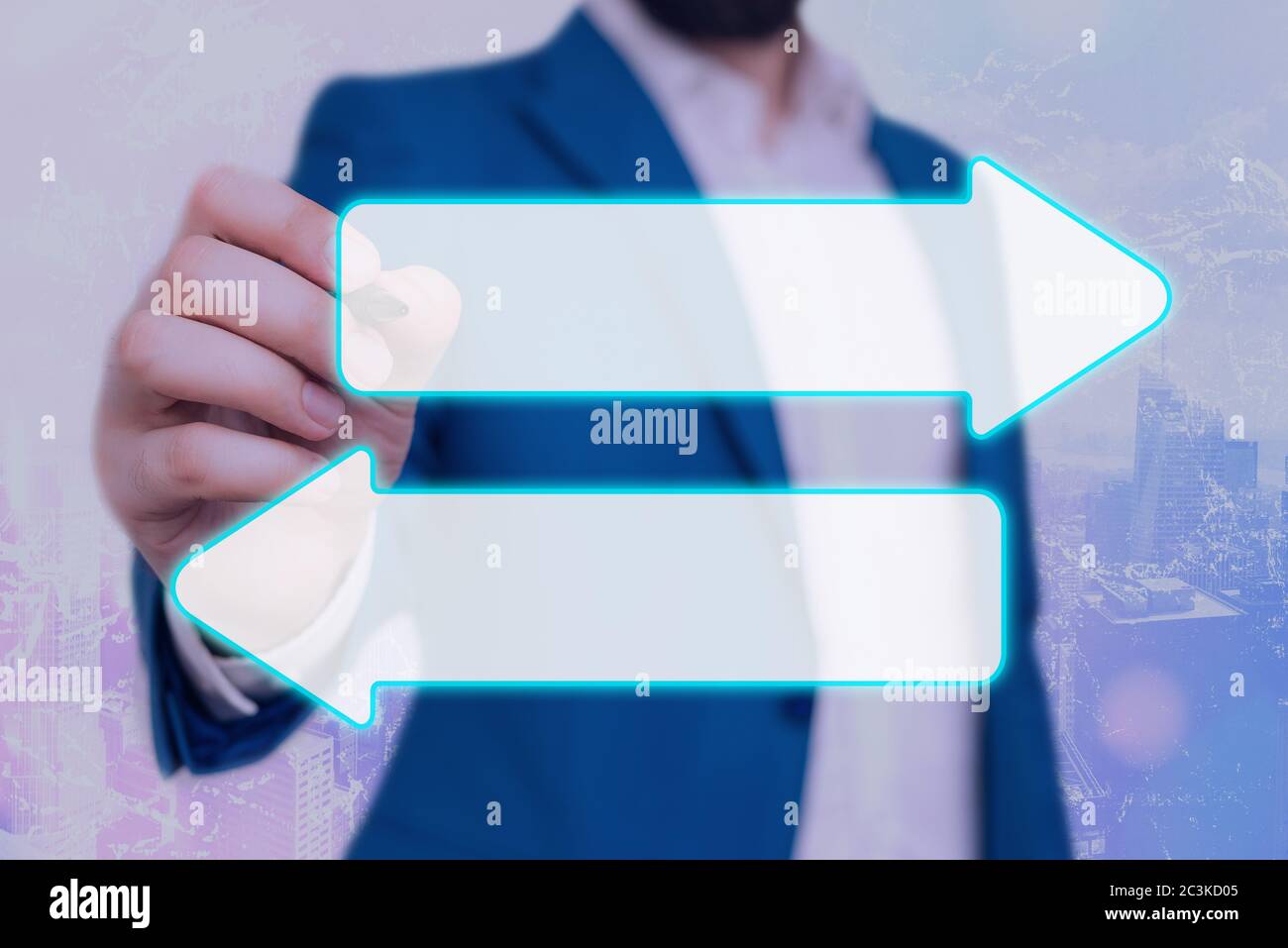 Competitiveness Symbol In Diverging Opposite Views Business Choice ...