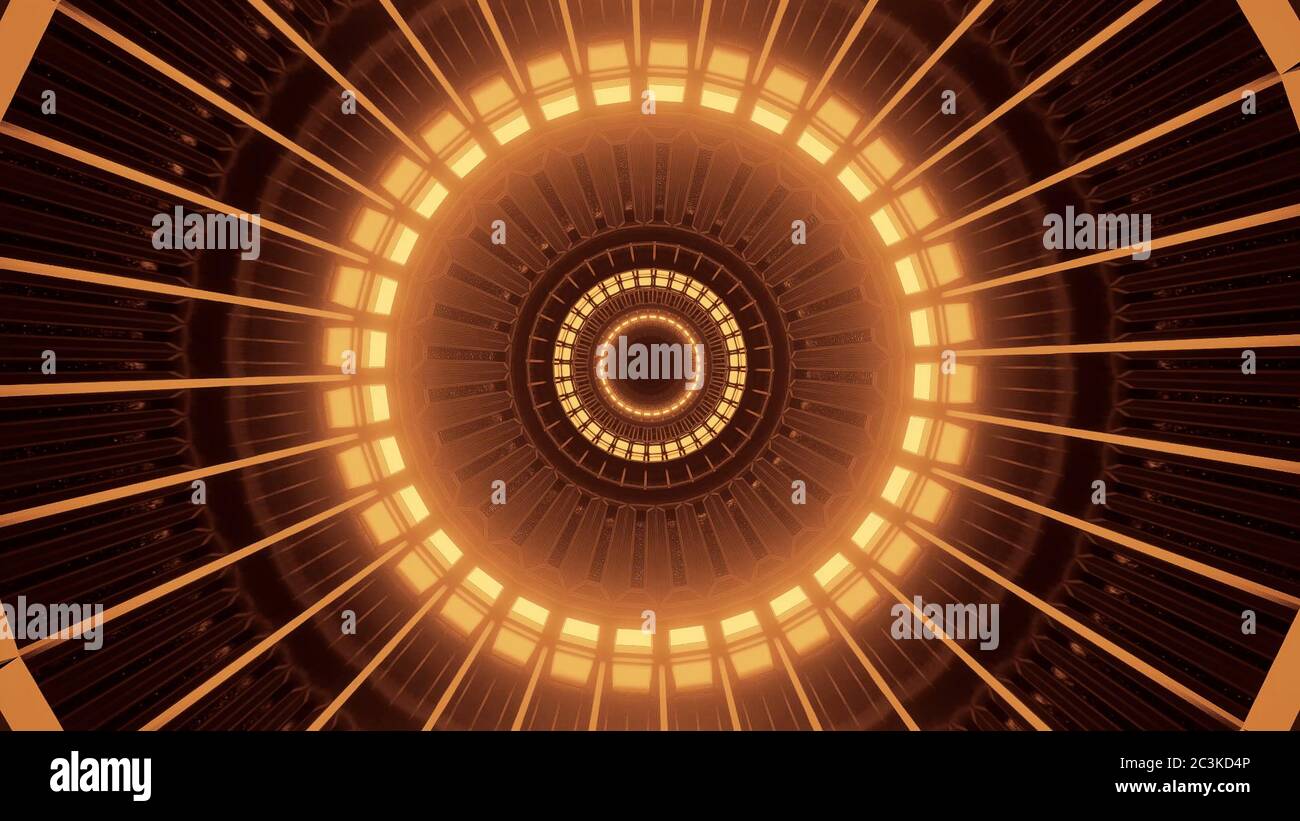 Graphic 3D rendering illustration of brown and yellow lights - perfect ...