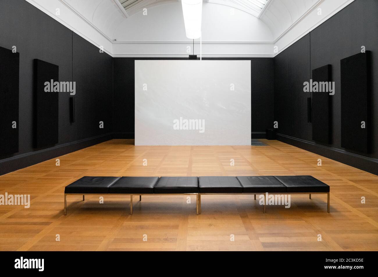Large format of a museum room with frames Stock Photo - Alamy