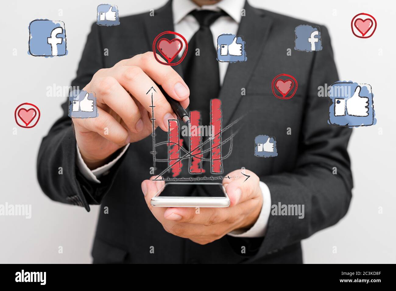 Free Sketch Of Digital Technology Information With Infographic Element ...