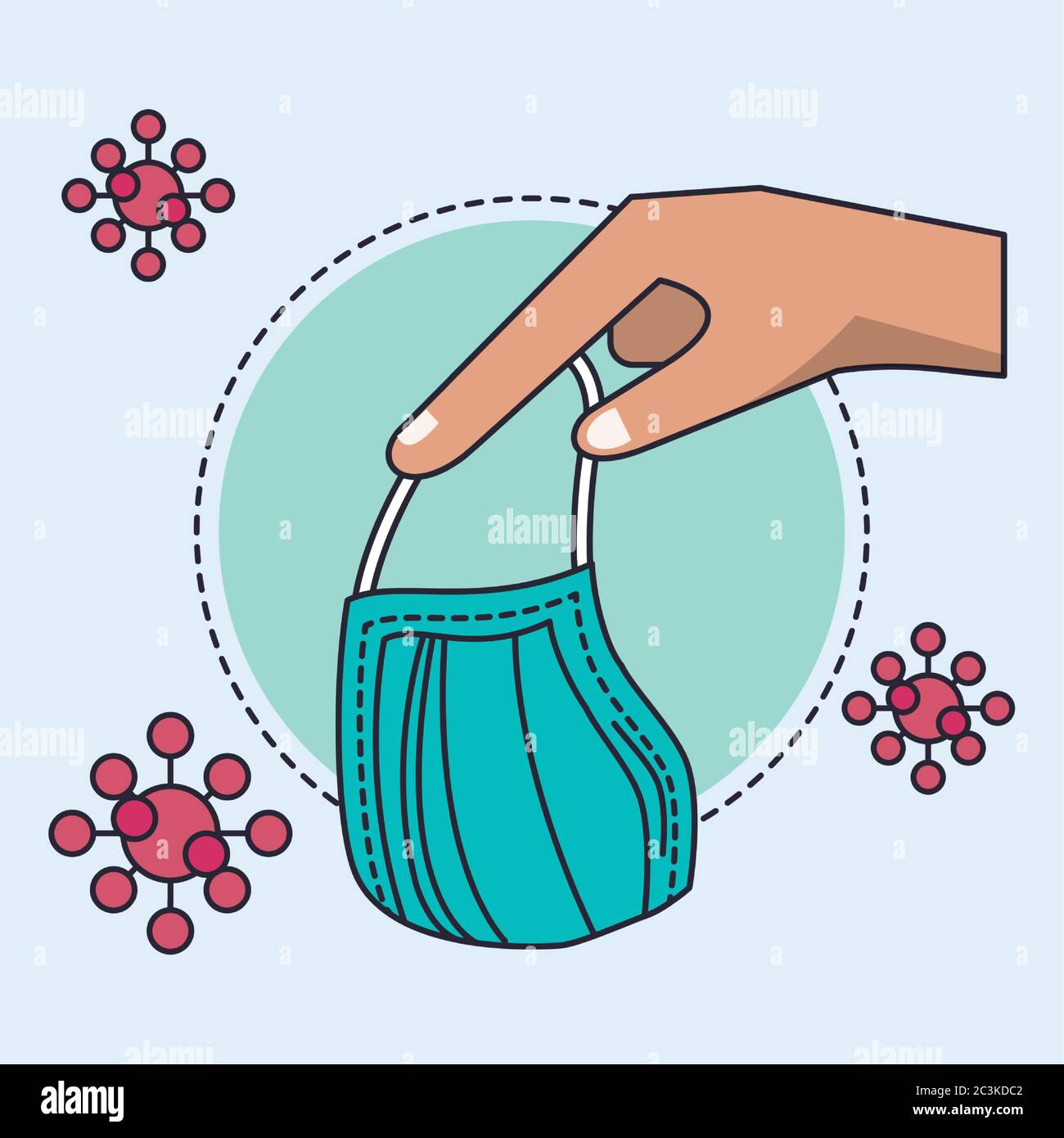 how to remove surgical mask safely infographic vector illustration ...