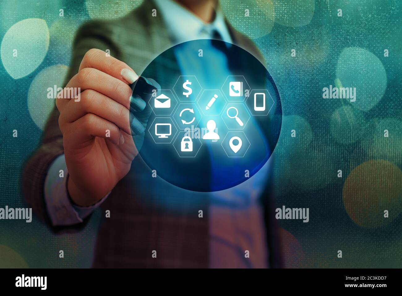 Information Digital Technology Network Connection Infographic Elements ...