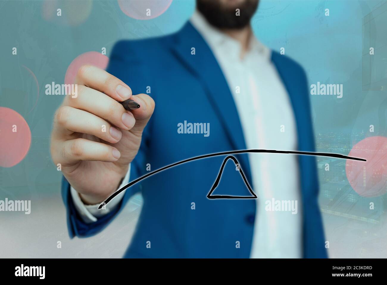 Competitiveness Symbol In Diverging Opposite Views Business Choice ...