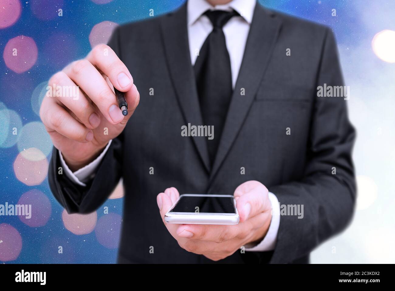 Touching Screen Digital Application Marking Important Details In ...