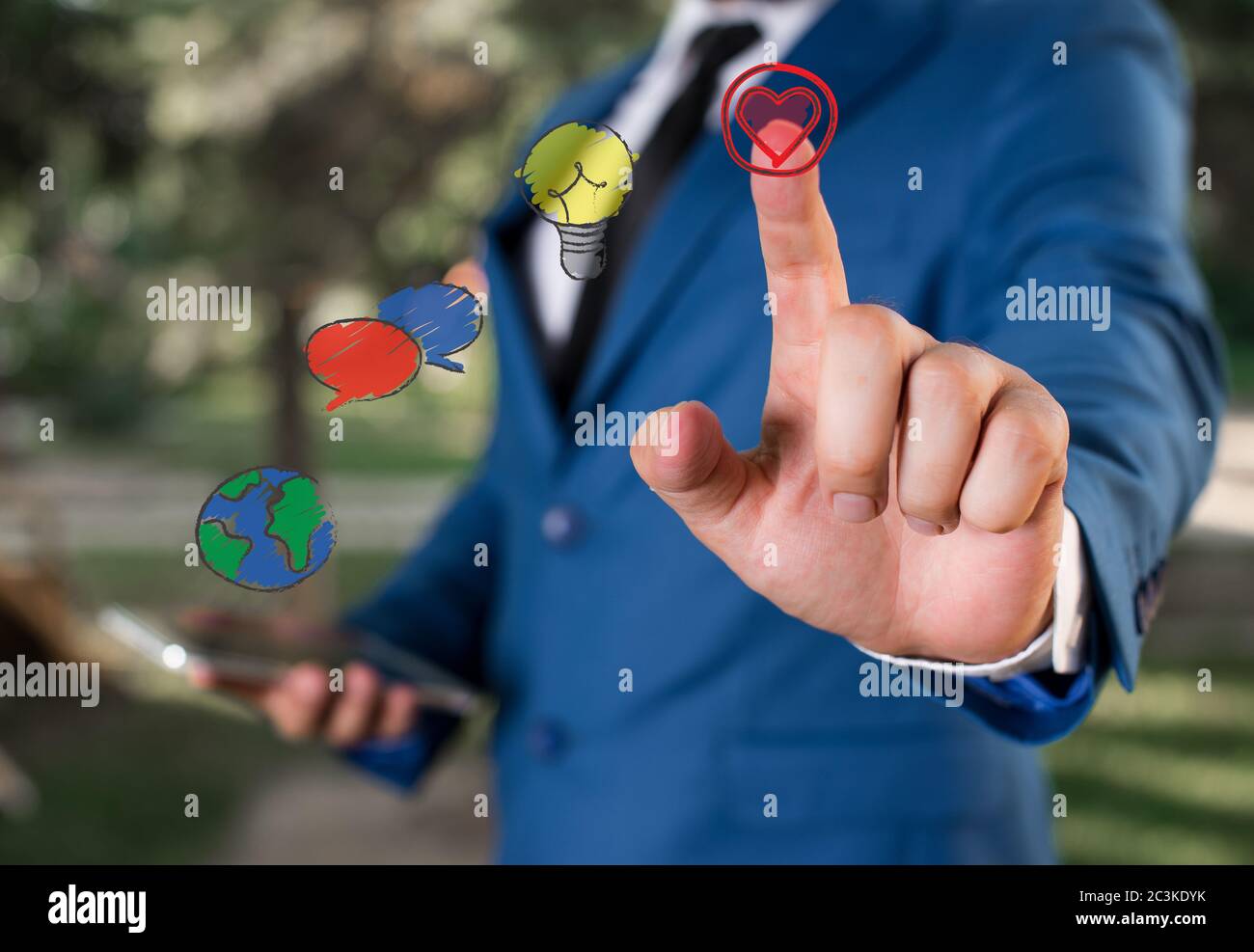 Free Sketch Of Digital Technology Information With Infographic Element ...