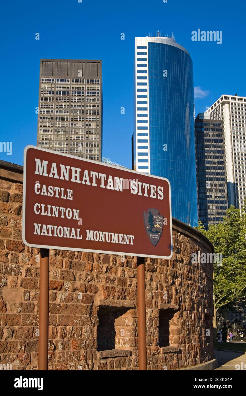 Castle Clinton, Battery Park, Lower Manhattan, New York City, New York ...