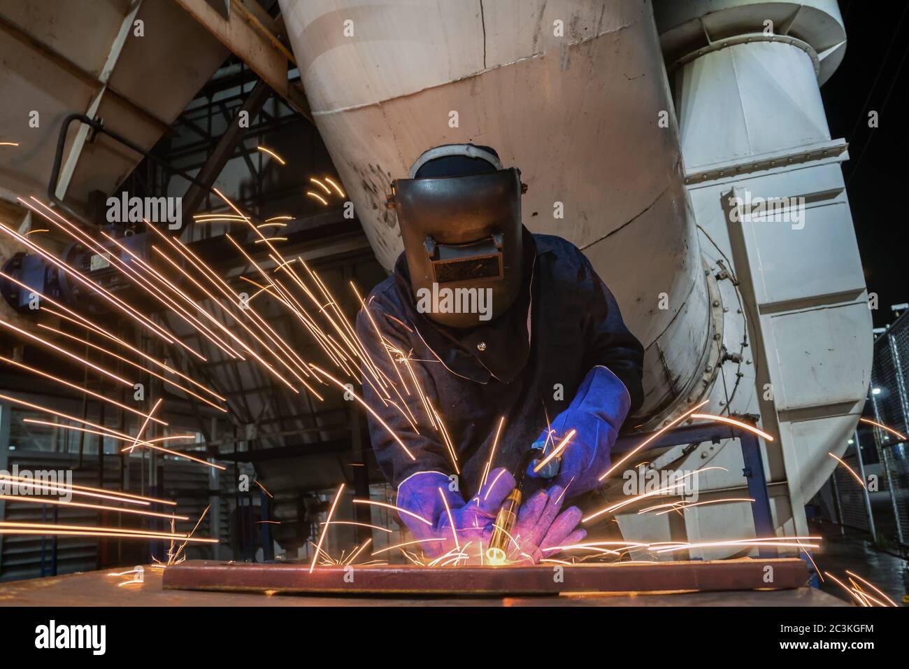 Illustration welder arc worker hi-res stock photography and images - Alamy