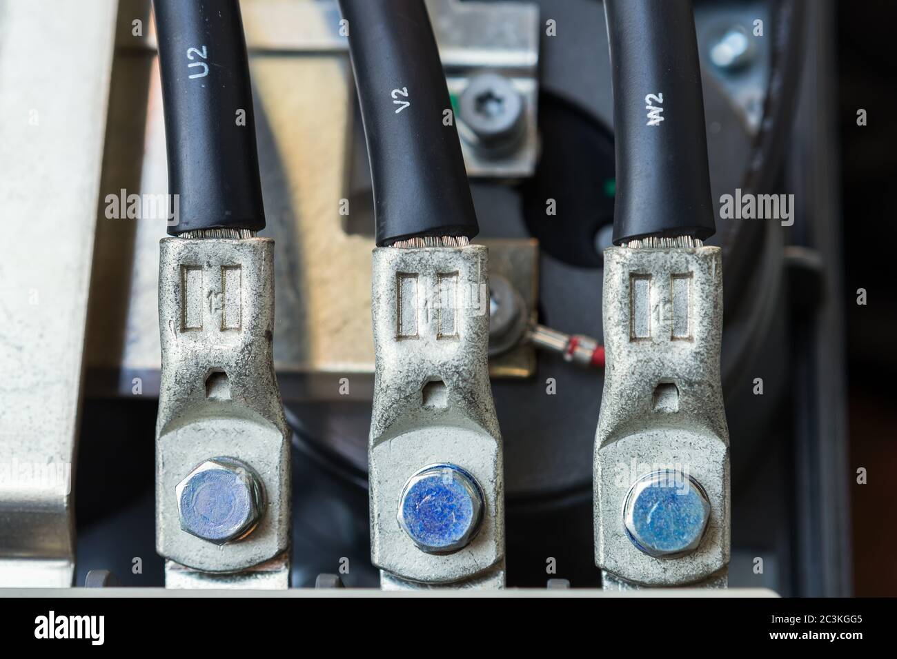 Terminal main cable electric Stock Photo - Alamy