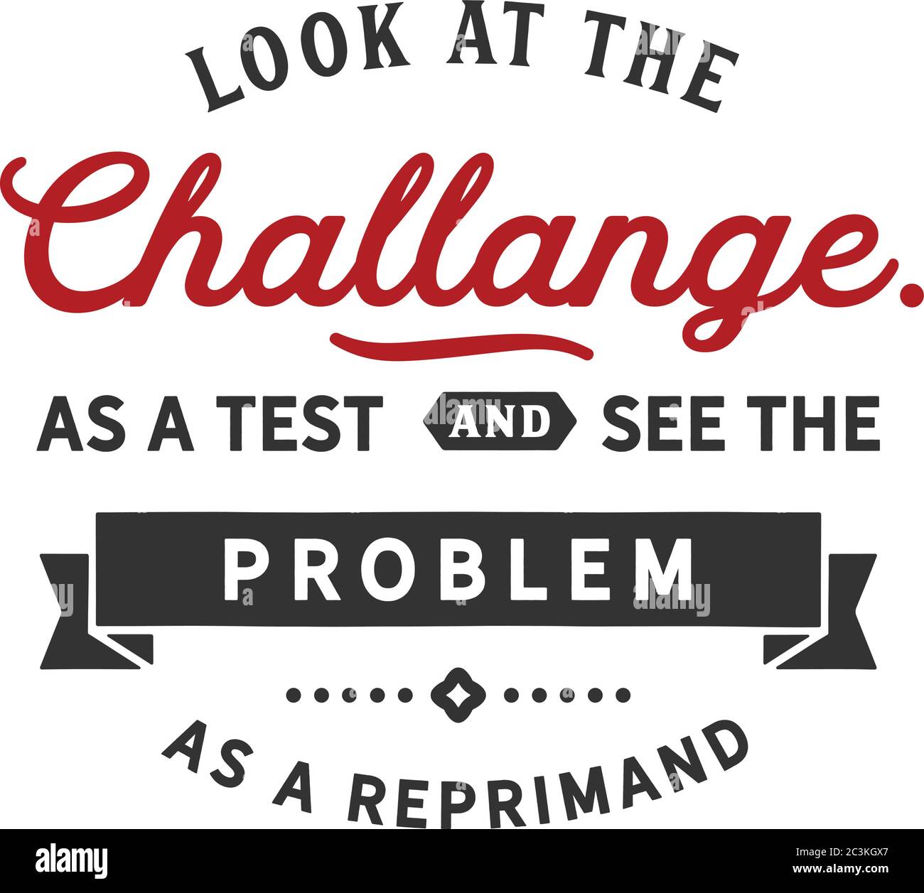 Problem challenge lettering Stock Vector Images - Alamy