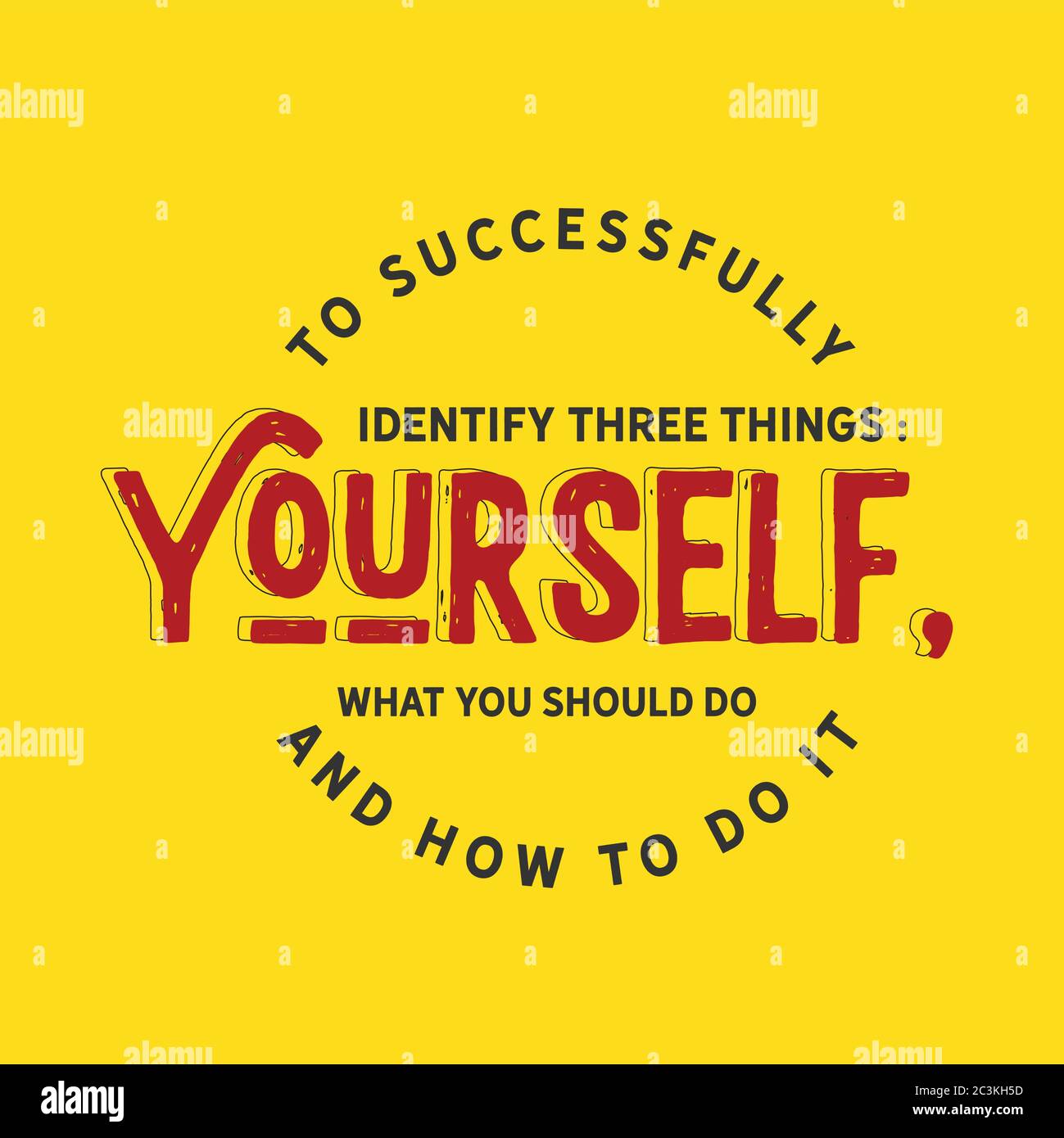 To successfully identify three things: yourself, what you should do and ...