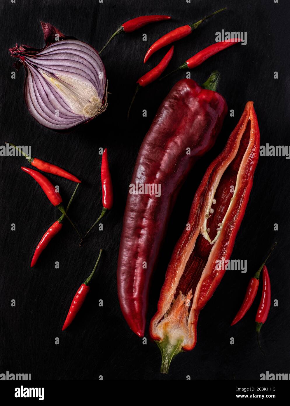 Small and big peppers hi-res stock photography and images - Alamy