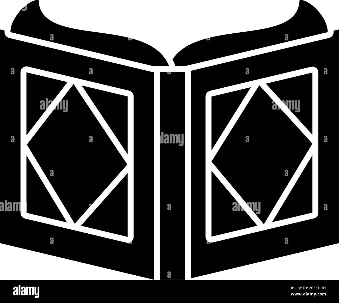 Eid mubarak open quran book silhouette style icon design, Islamic ...