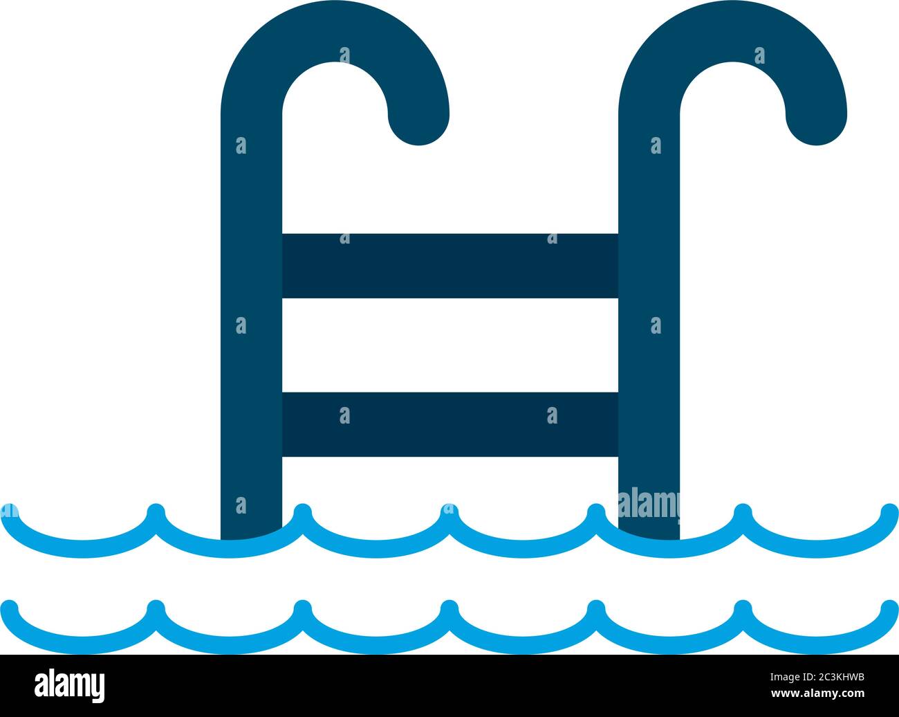 Pool flat style icon design, Summer vacation tropical relaxation ...