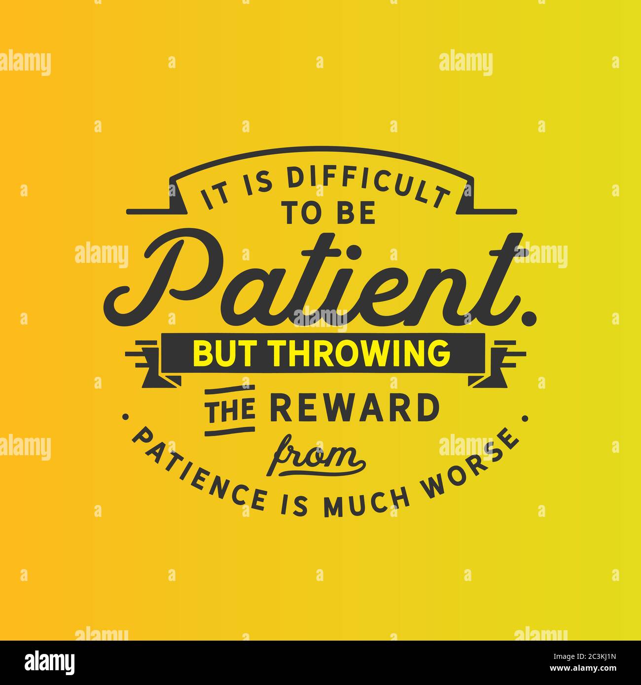 Patience reward Stock Vector Images - Alamy