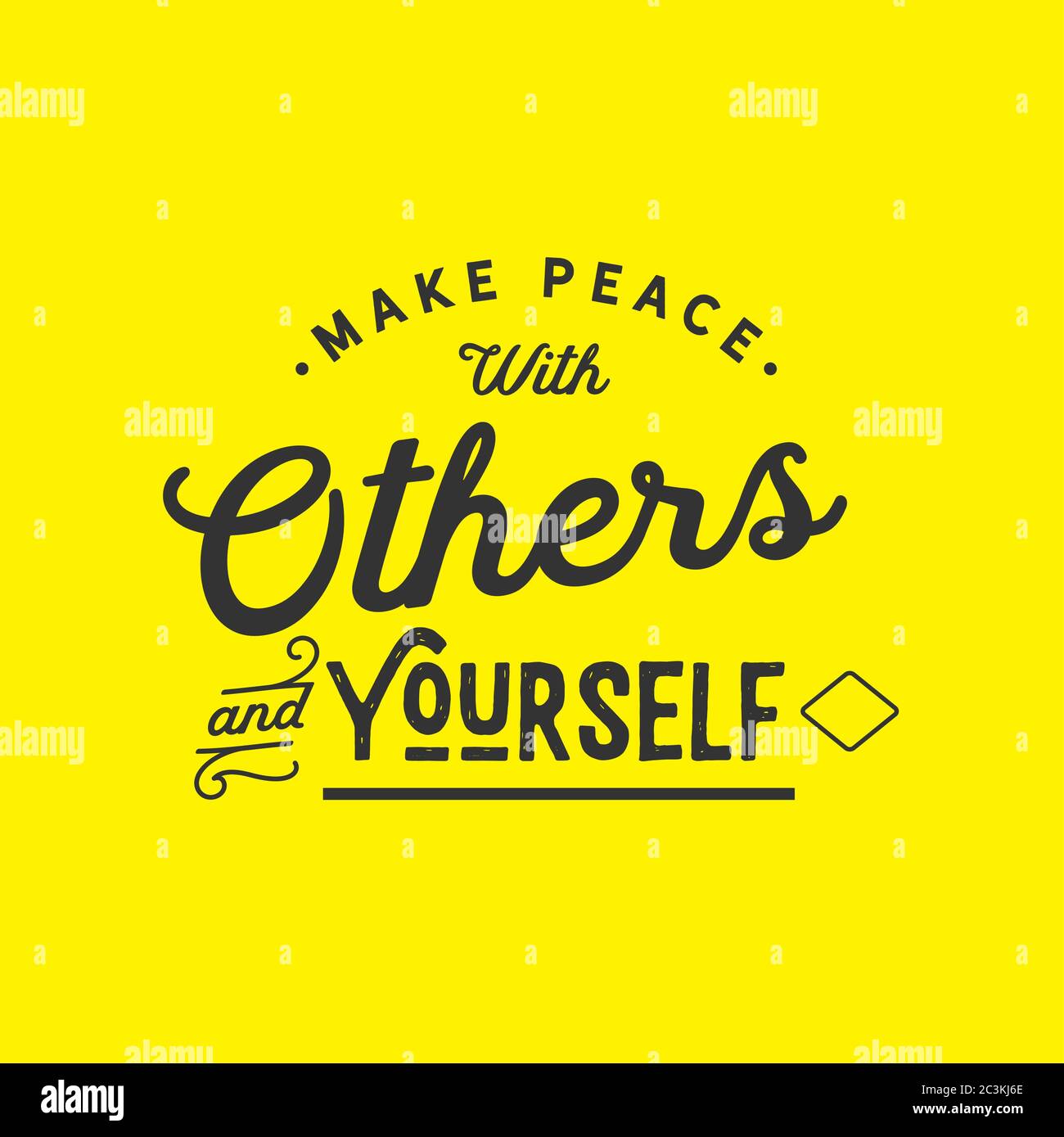 Make peace with others and yourself Stock Vector Image & Art - Alamy