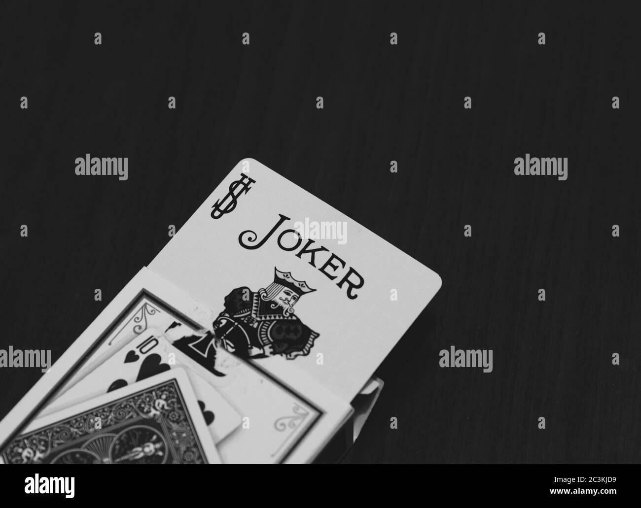Joker card Black and White Stock Photos & Images - Alamy